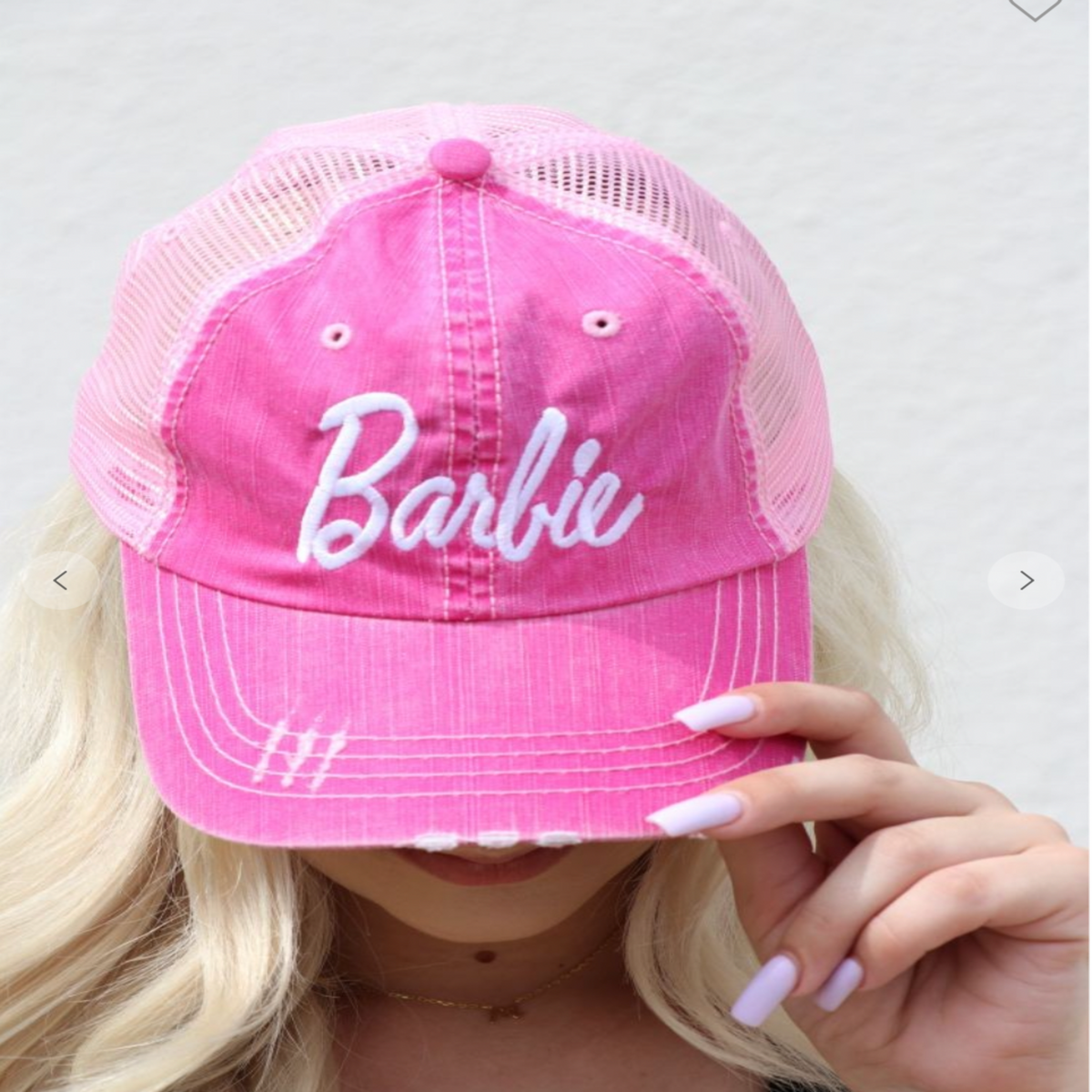 Barbie Embroidered Trucker Hat – Roses on the Vine
