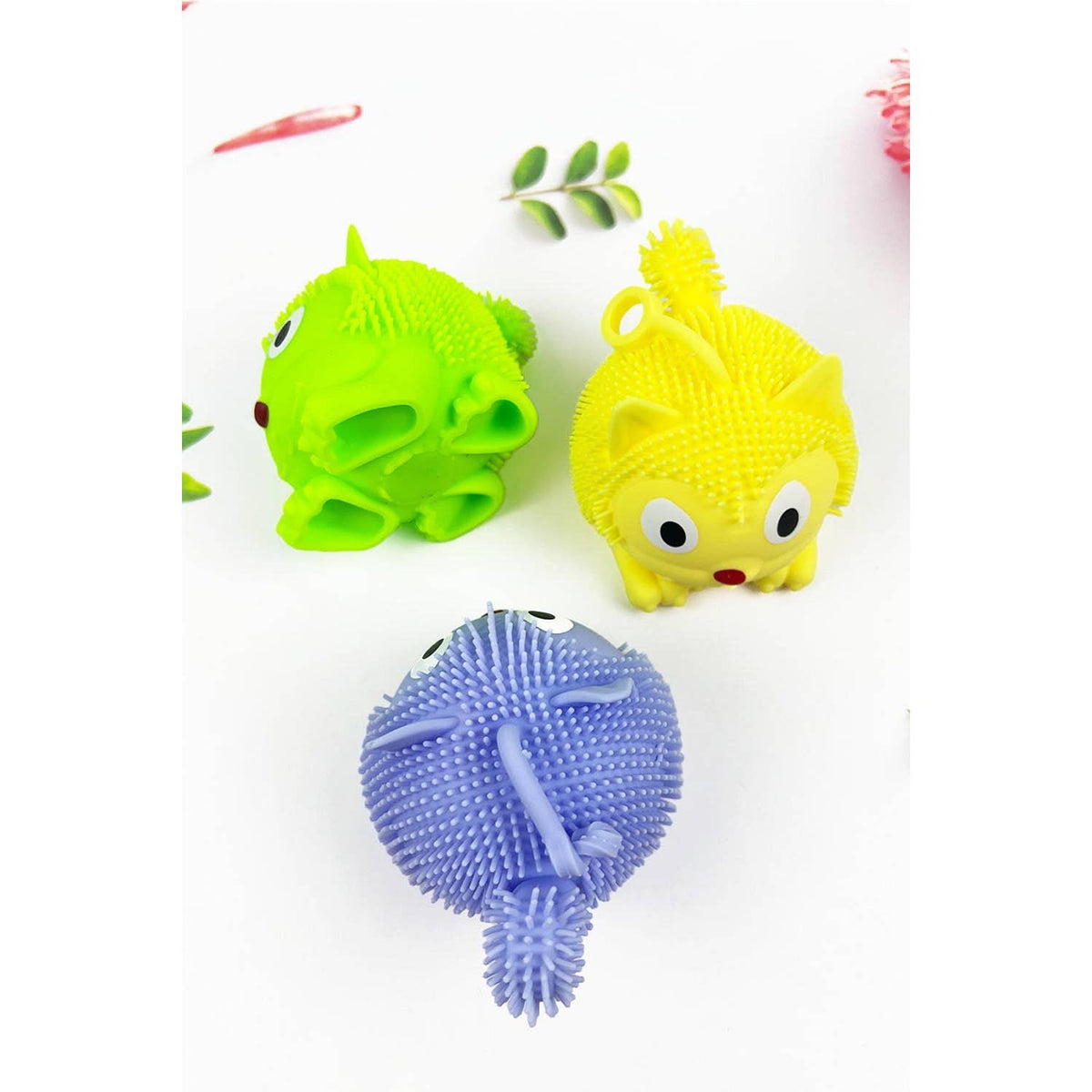 SOFT CUTE PUFFER FOX SQUISHY TOY OF ASSORTED PLAIN COLOR – Roses on the ...