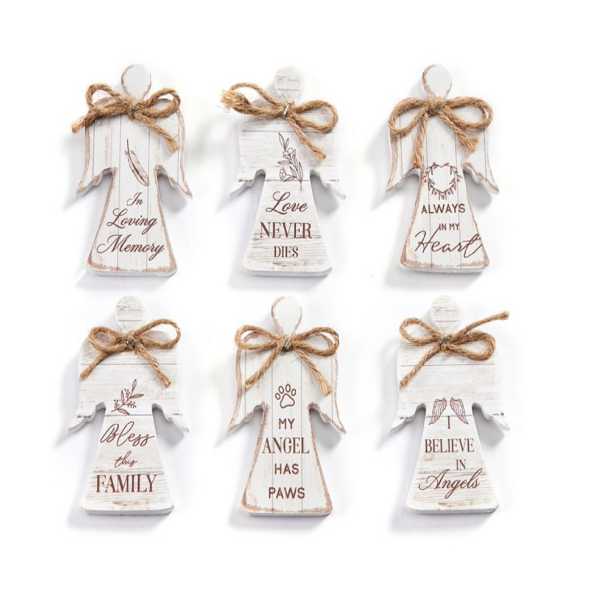 Memorial Angel Magnet w/Sentiment – Roses on the Vine